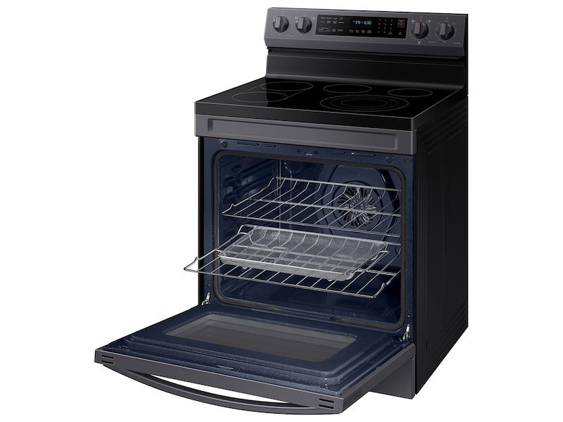 SAMSUNG NE63A6711SG 6.3 cu. ft. Smart Freestanding Electric Range with ...